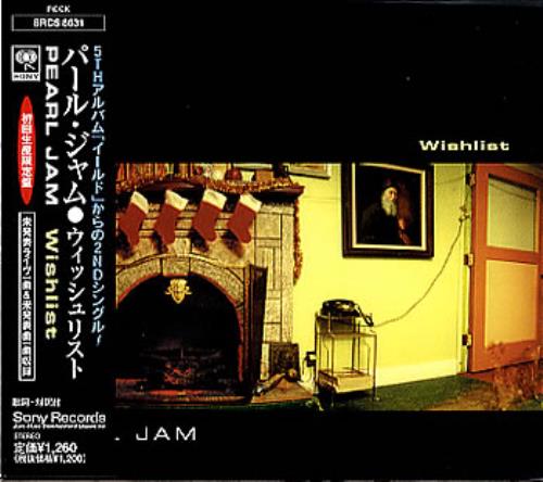 Pearl Jam Wishlist Japanese Promo CD single (CD5 / 5") (130758)