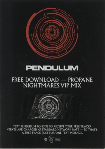 Pendulum In Silico - Handbill & Badge UK memorabilia (663792) HANDBILL ...