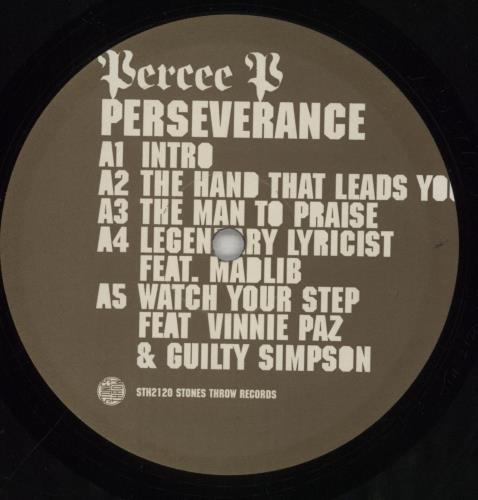 Percee P Perseverance US 2-LP vinyl record set (Double LP Album) (856535)