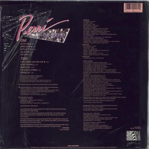 Perri The Flight - stickered shrink US vinyl LP album (LP record) (790774)