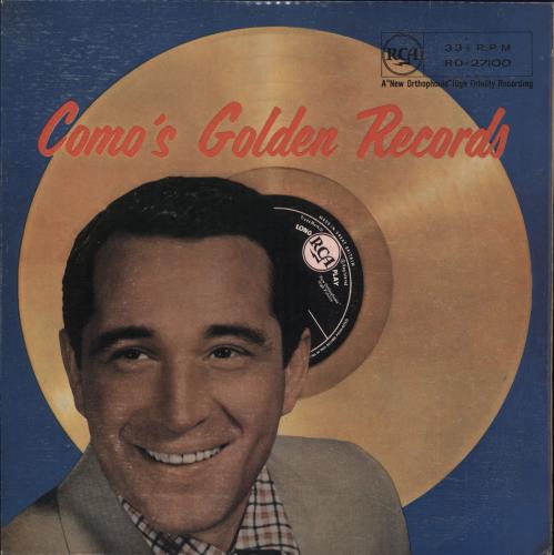 Perry Como Como's Golden Records UK vinyl LP album (LP record) (723250)