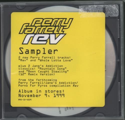 Perry Farrell Rev Sampler US Promo CD single (CD5 / 5") (148279)