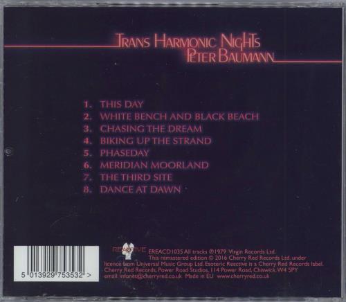 Peter Baumann Trans Harmonic Nights UK CD album (CDLP) (791013)