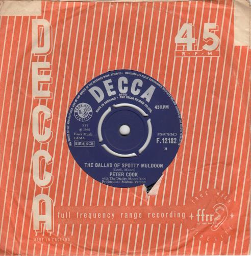 Peter Cook The Ballad Of Spotty Muldoon UK 7" vinyl single (7 inch ...