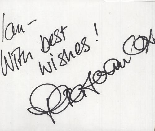 Peter Cox Autograph UK memorabilia (744318) AUTOGRAPH