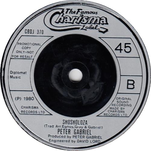 Peter Gabriel Biko UK Promo 7" vinyl single (7 inch record / 45) (44197)