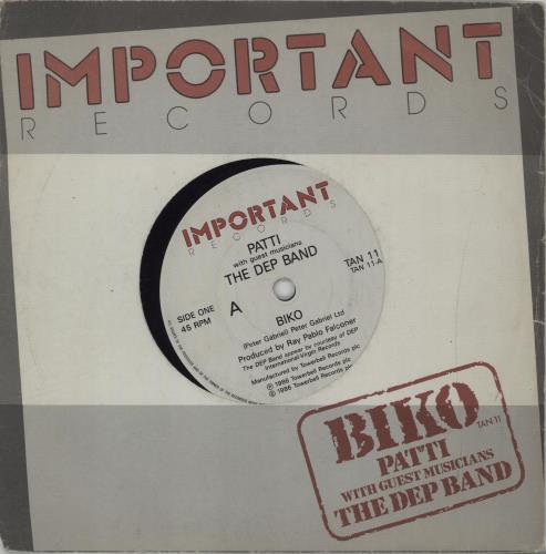 Peter Gabriel Biko UK 7" vinyl single (7 inch record / 45) (677702)