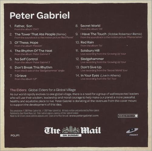Peter Gabriel Peter Gabriel UK Promo CD album (CDLP) (406396)
