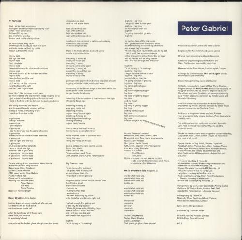 Peter Gabriel So UK vinyl LP album (LP record) (681684)