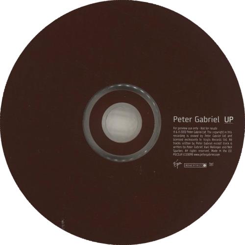 Peter Gabriel Up UK Promo CD album (CDLP) (652273)