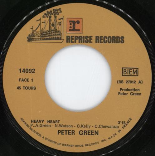 Peter Green Heavy Heart French 7" vinyl single (7 inch record / 45 ...