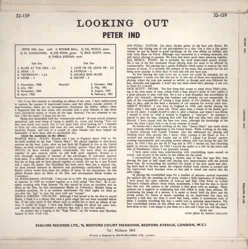 Peter Ind Looking Out - 1st UK vinyl LP album (LP record) (776061)