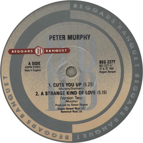 Peter Murphy Cuts You Up UK 12" vinyl single (12 inch record / Maxi ...