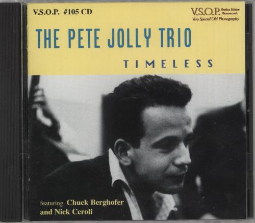 Pete Jolly Timeless US CD album (CDLP) (737872)