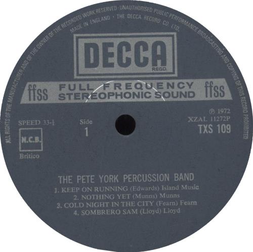 Pete York's Percussion Band The Pete York Percussion Band UK vinyl LP ...