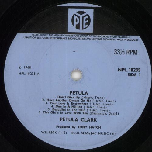 Petula Clark Petula - Mono UK vinyl LP album (LP record) (499656)