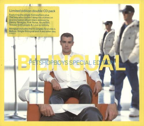 Pet Shop Boys Bilingual - Special Edition UK 2 CD album set (Double CD) (89463)