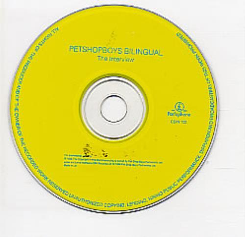 Pet Shop Boys Bilingual: The Interview UK Promo CD album (CDLP) (74295)