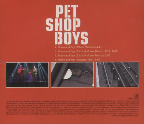 Pet Shop Boys Home And Dry US Promo CD single (CD5 / 5") (222342)