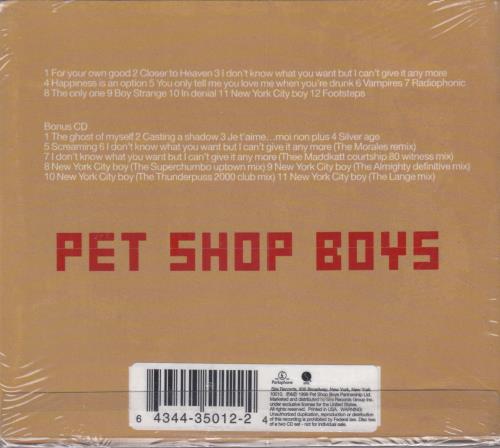 Pet Shop Boys Nightlife + Bonus Remix CD - Sealed US 2 CD album set (Double CD) (148005)