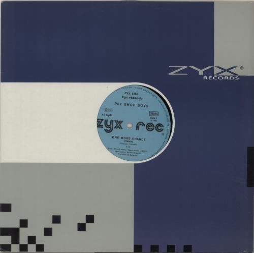 Pet Shop Boys One More Chance - Blue Label + ZYX Sleeve German 12 ...