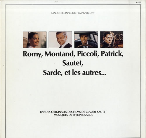 Philippe Sarde Garçon French vinyl LP album (LP record) (487504)