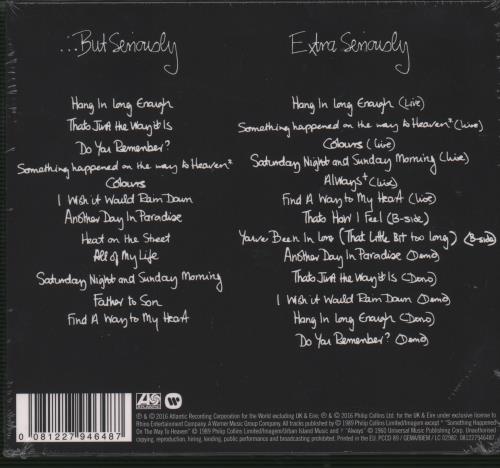 Phil Collins ...But Seriously - Sealed Deluxe Edition UK 2 CD album set ...