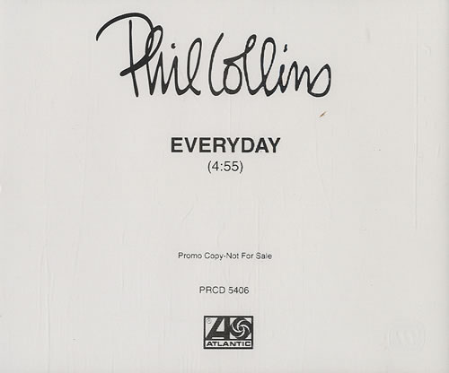 Phil Collins Everyday US Promo CD single (CD5 / 5") (65375)