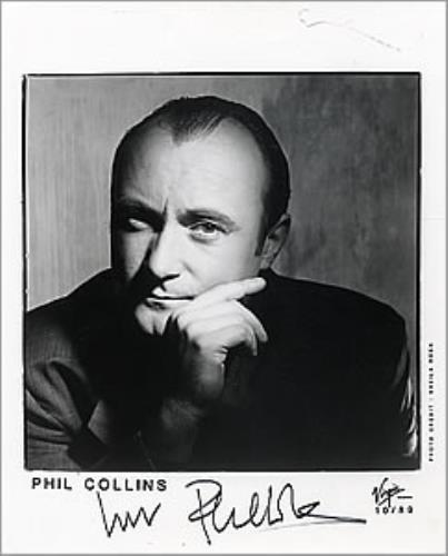 Phil Collins Signed Photograph UK Promo photograph (258512) SIGNED PHOTO