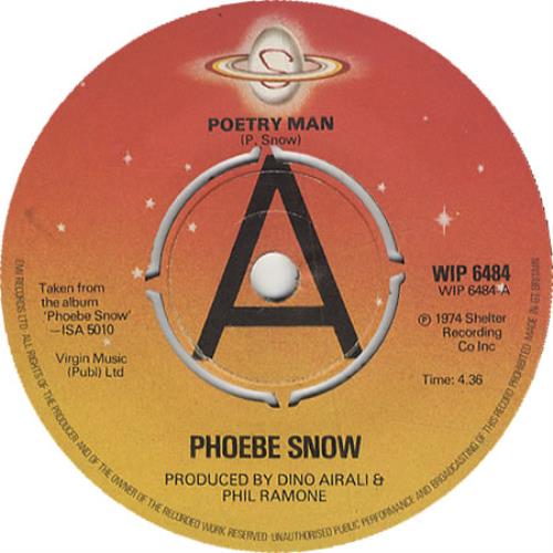 Phoebe Snow Poetry Man UK Promo 7" vinyl single (7 inch record / 45 ...