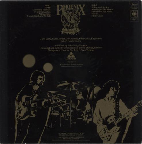 Phoenix (US) Phoenix UK vinyl LP album (LP record) (725332)