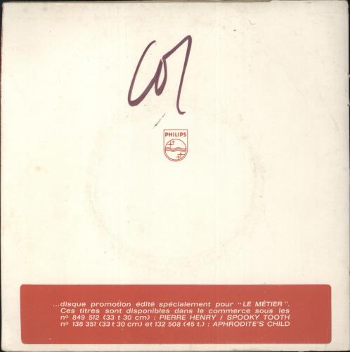 Pierre Henry & Spooky Tooth Ceremony / It's Five O'Clock French Promo 7 ...