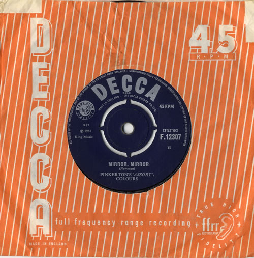 Pinkerton's Assorted Colours Mirror, Mirror UK 7" vinyl single (7 inch record / 45) (562554)