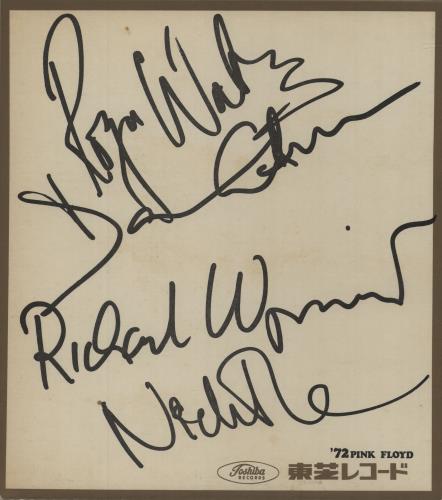 Pink Floyd Autographed Facsimile Japanese Promo memorabilia (556909 ...