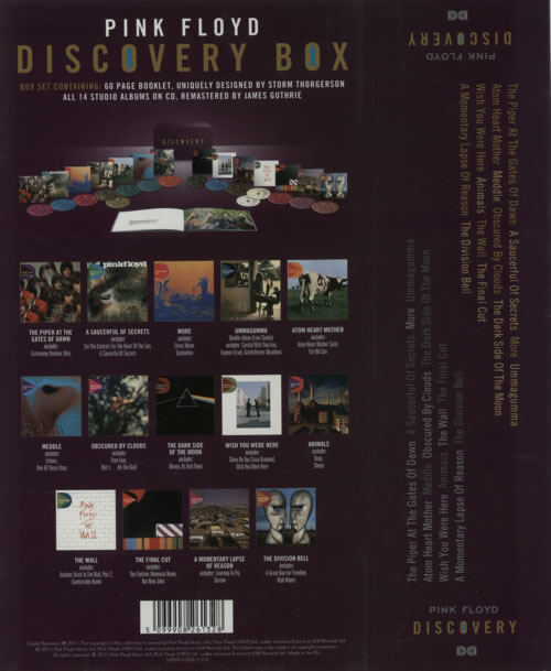 Pink Floyd Discovery: The Complete Studio Collection UK CD Album Box ...