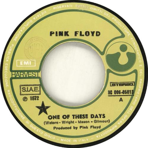Pink Floyd One Of These Days - 1st - P/S Italian 7" vinyl single (7 ...