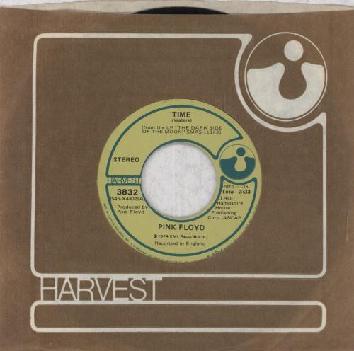 Pink Floyd Time US 7" vinyl single (7 inch record / 45) (336215)