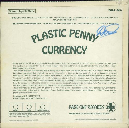 Plastic Penny Currency UK vinyl LP album (LP record) (773303)