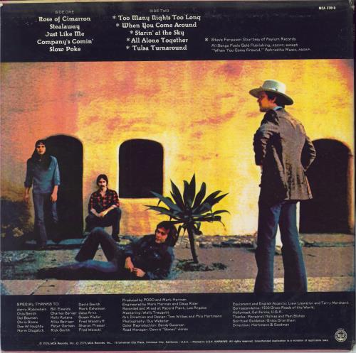 Poco Rose Of Cimarron US vinyl LP album (LP record) (799003)