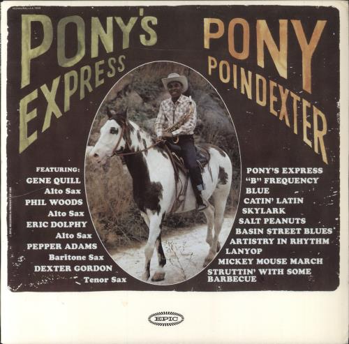 Pony Poindexter Pony's Express US vinyl LP album (LP record) (795922)