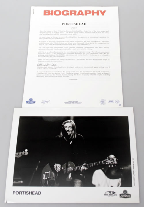 Portishead P.N.Y.C. US Promo media press pack (137766) PRESS PACK