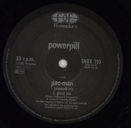Power-Pill Pac-Man UK 12" vinyl single (12 inch record / Maxi-single ...