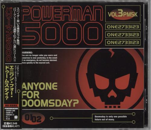Powerman 5000 Anyone For Doomsday? - Withdrawn Japanese Promo CD album ...