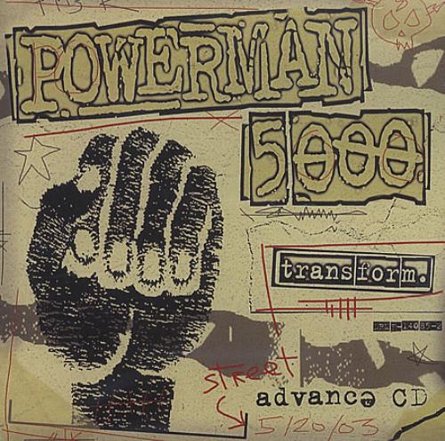 Powerman 5000 Transform US Promo CD-R acetate (246248)