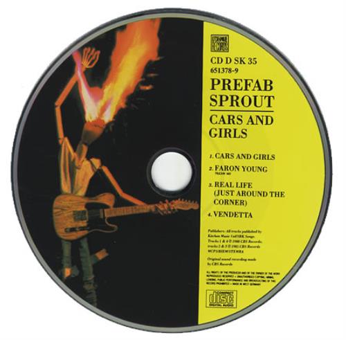 Prefab Sprout Cars And Girls UK CD single (CD5 / 5") (8200)