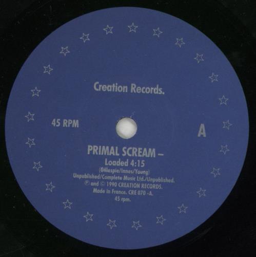 Primal Scream Loaded UK 7" vinyl single (7 inch record / 45) (160651)
