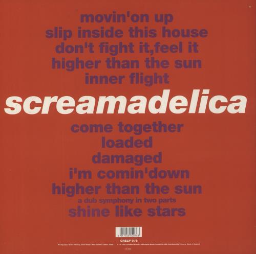 Primal Scream Screamadelica - Title Sticker - EX UK 2-LP vinyl record ...