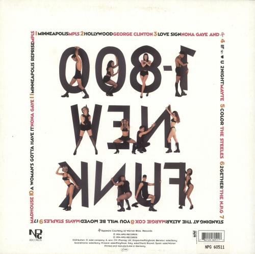 Prince 1-800 New Funk UK vinyl LP album (LP record) (731082)