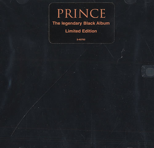 Prince Black Album - Sealed US CD album (CDLP) (438270)