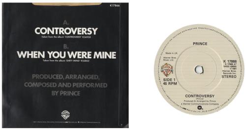 Prince Controversy - P/s UK 7" vinyl single (7 inch record / 45) (8415)